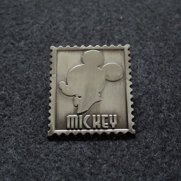 Disney | Other | Disney Mickey Mouse Stamp Pin Silver Pewter | Poshmark